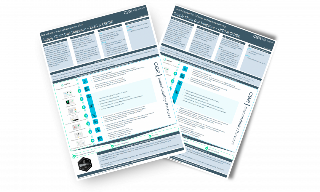 Supply Chain Due Diligence (EUDR, LkSG, CSDDD) - CBR Sustainability ...