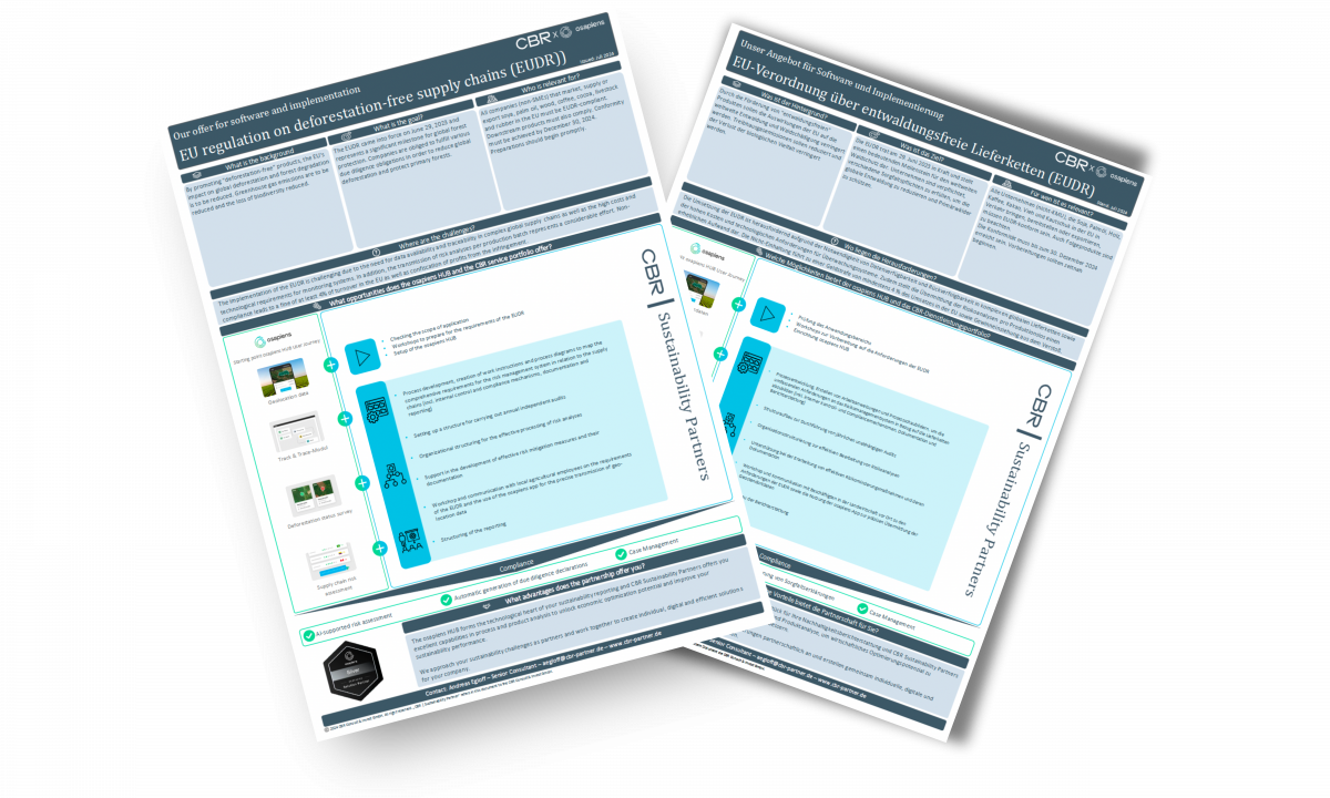 Supply Chain Due Diligence (EUDR, LkSG, CSDDD) - CBR Sustainability ...